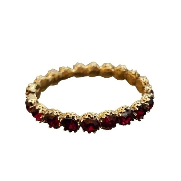 Jeanne | Jewelry | Vintage Signed Jeanne Bezel Set Rhinestone Hinged ...